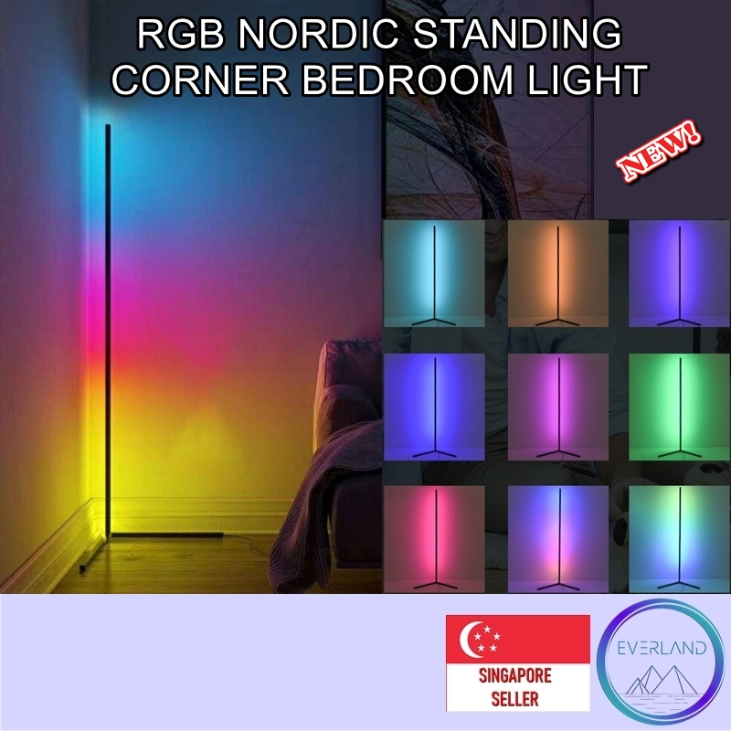 ⭐SG SALES⭐ Nordic RGB Standing Floor Lamp/ Bedroom Standing Light ...
