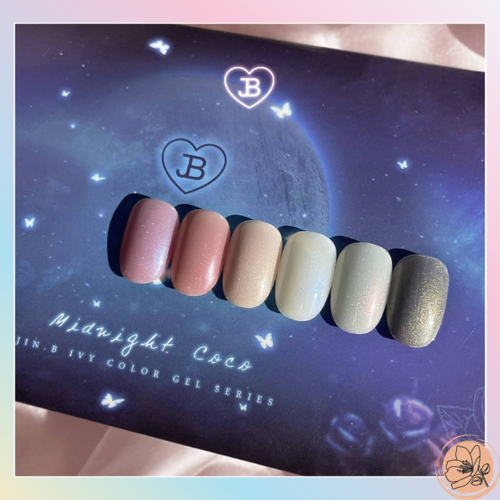JIN.B x Midnight Coco 6 Color Glow Glitter Nail | Shopee Singapore