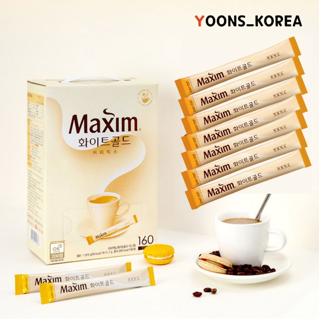 [Maxim] White Gold Coffee Mix / Korea Instant Coffee / 10T, 20T, 50T ...