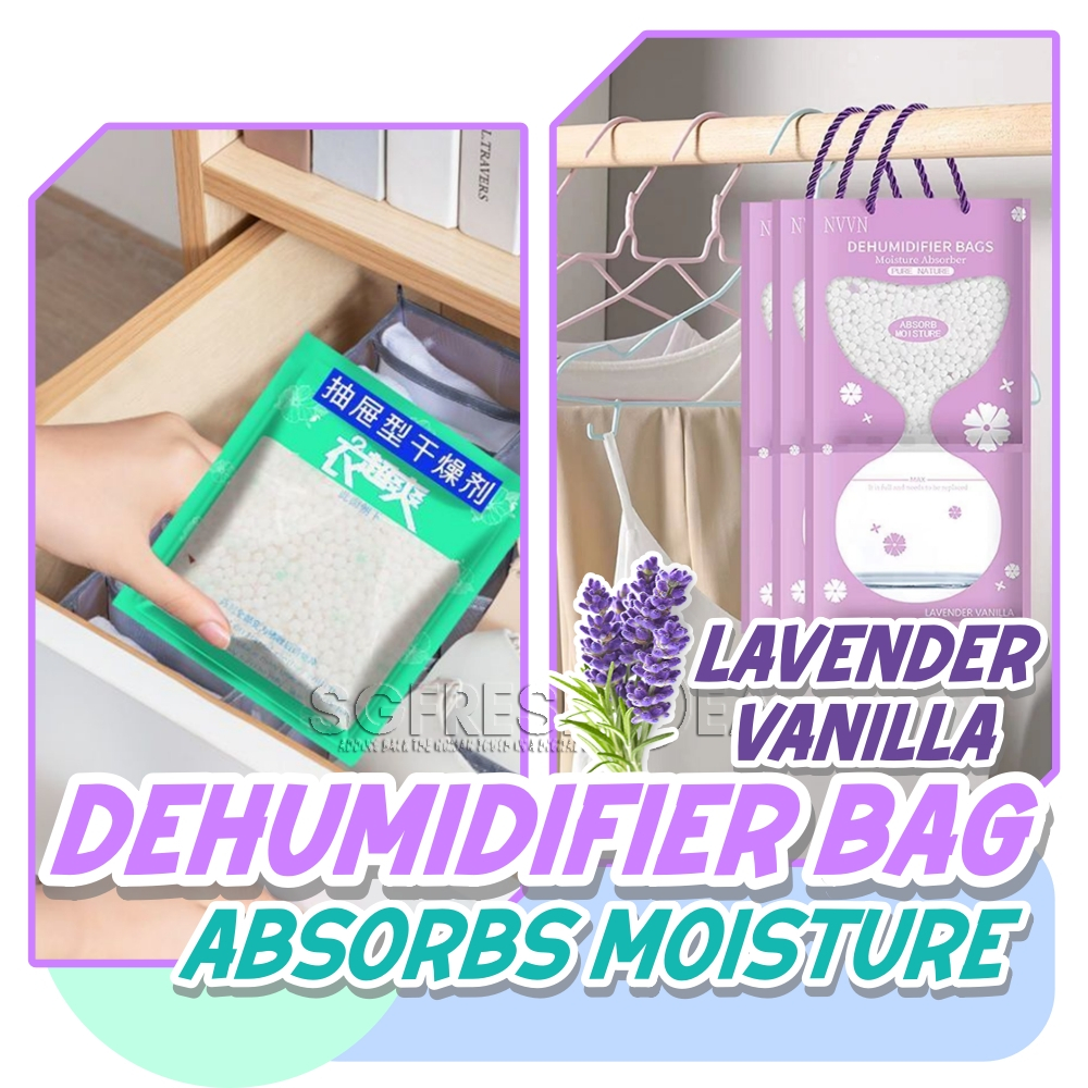 Dehumidifier Hanging Closet Bag Drawer Pack Moisture Absorber Wardrobe ...