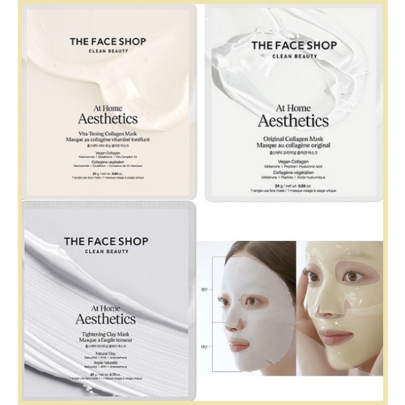 The Face Shop At Home Aesthetics Mask Sheet 3 Types / Vita-Toning ...