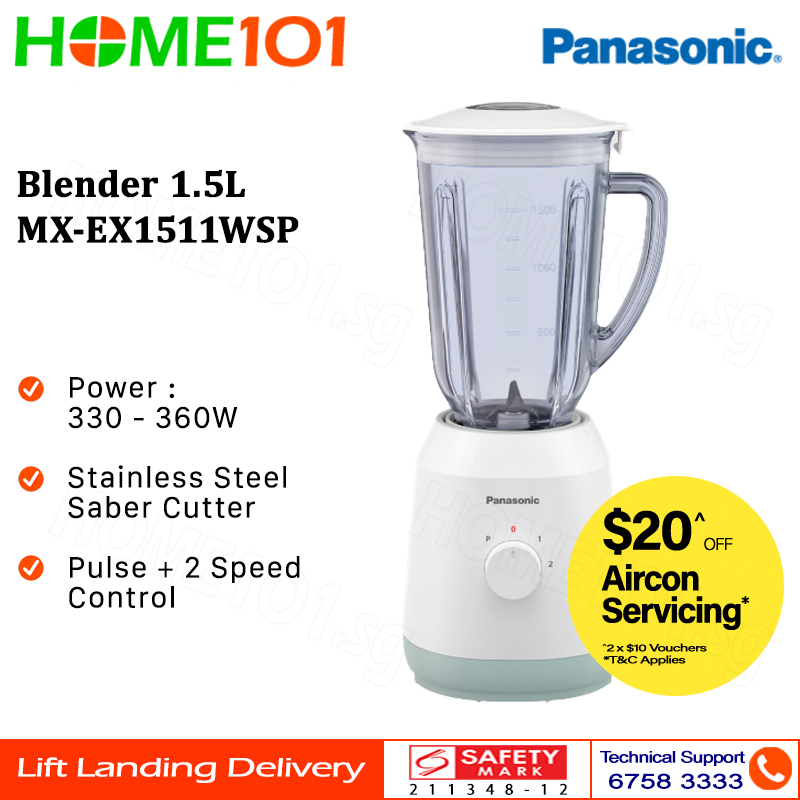 Panasonic Blender 1.5L MX-EX1511WSP || MX-EX1511 | Shopee Singapore