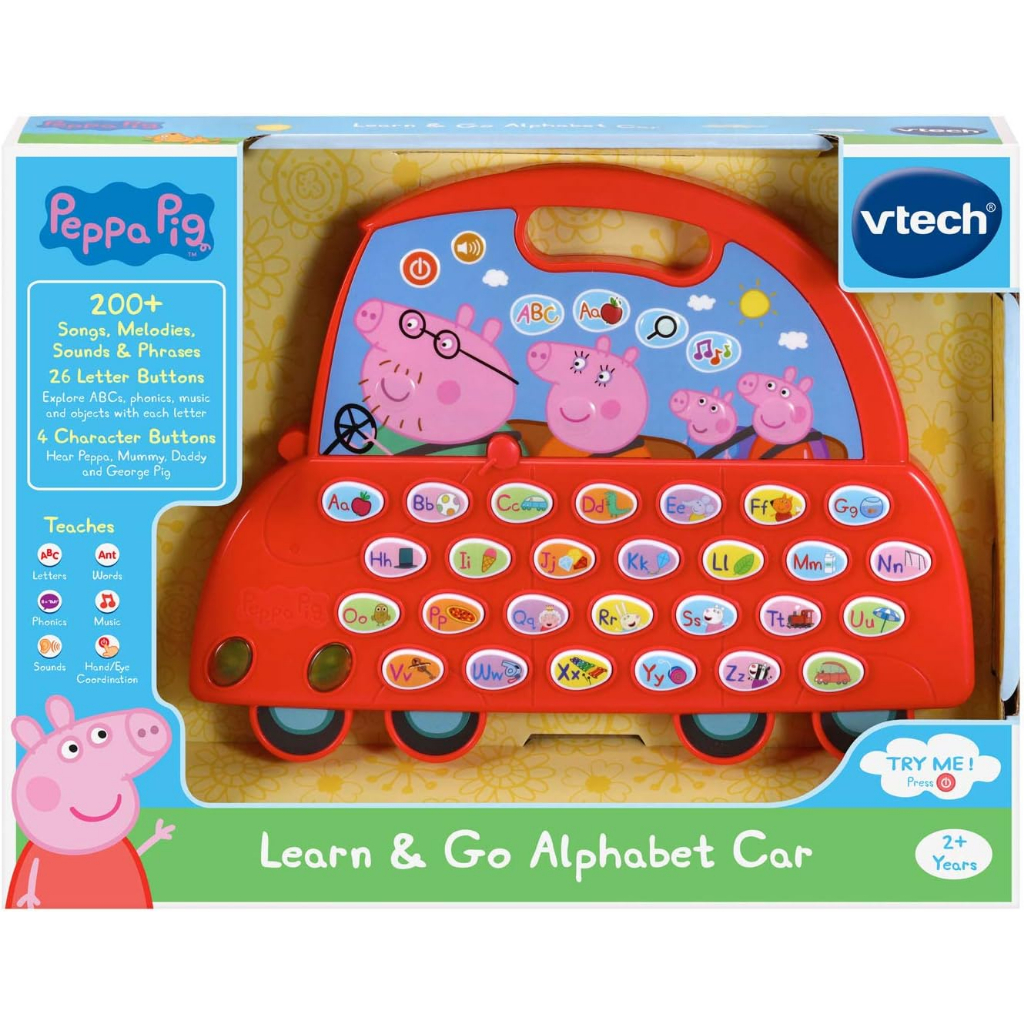 (READY STOCK) VTech Peppa Pig Learn & Go Alphabet Car Learning Toy ...
