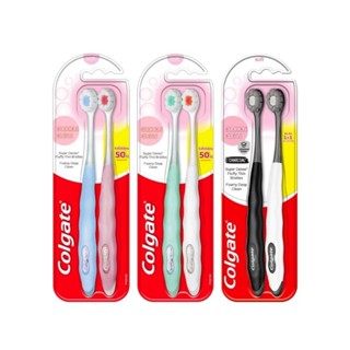 Colgate Cushion Clean Charcoal Soft Toothbrush 2s Valuepack | Shopee ...