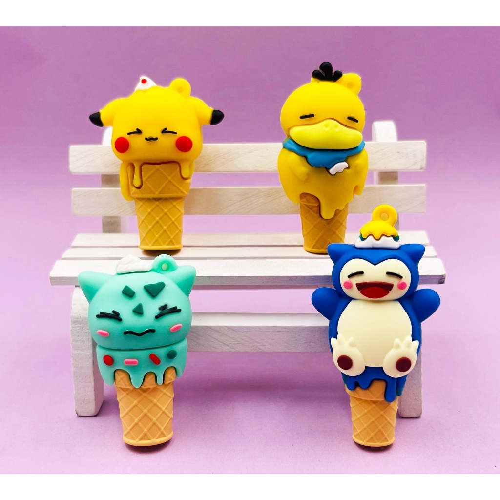 Pokemon / Pikachu / Psyduck / Bulbasaur / Snorlax Design Figurines ...
