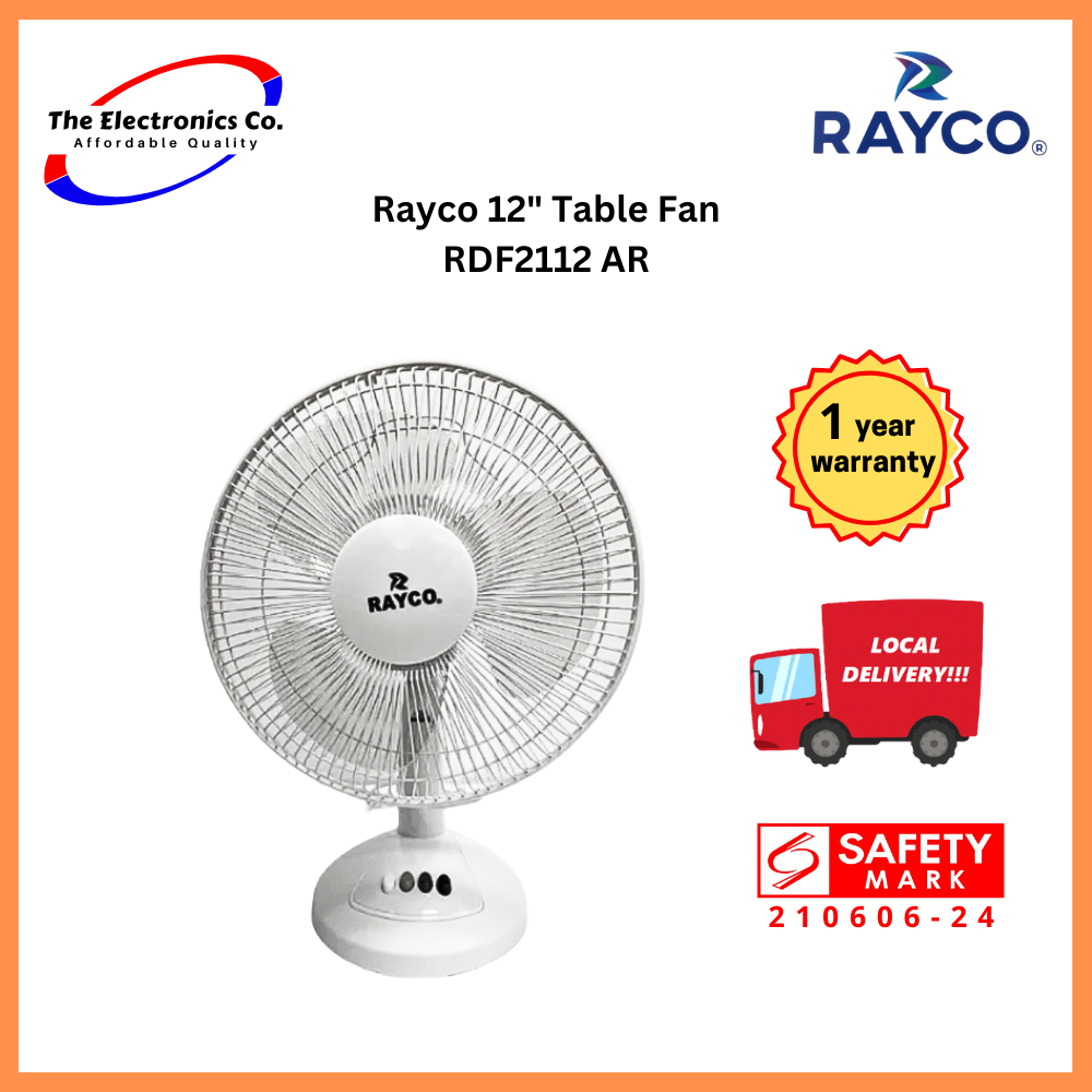 Rayco 12" Table Fan RDF2112 AR | Shopee Singapore