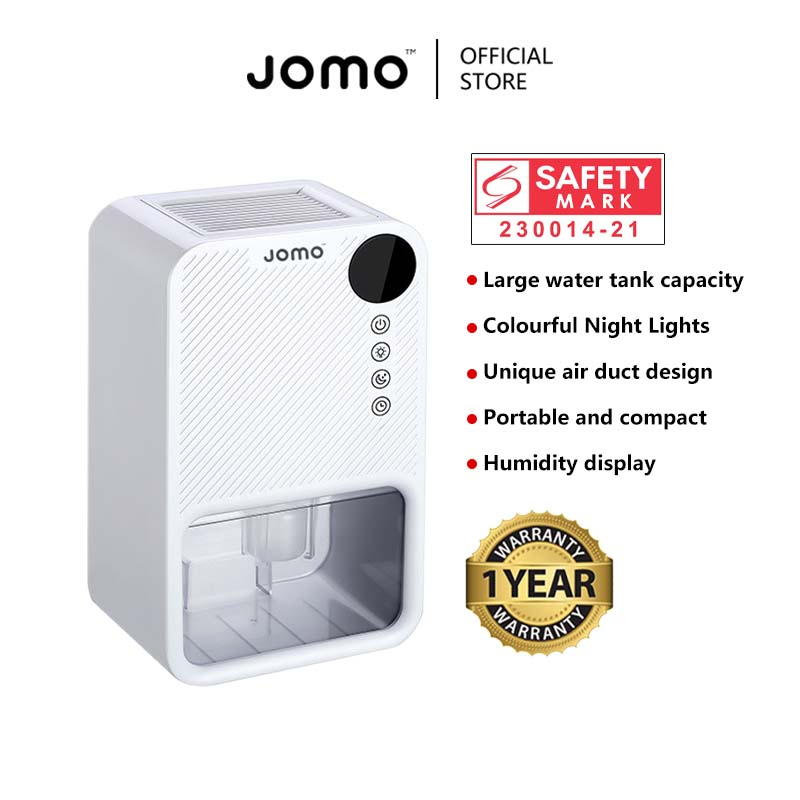JOMO Portable Dehumidifier with LCD Display Touch Function Colour Full ...