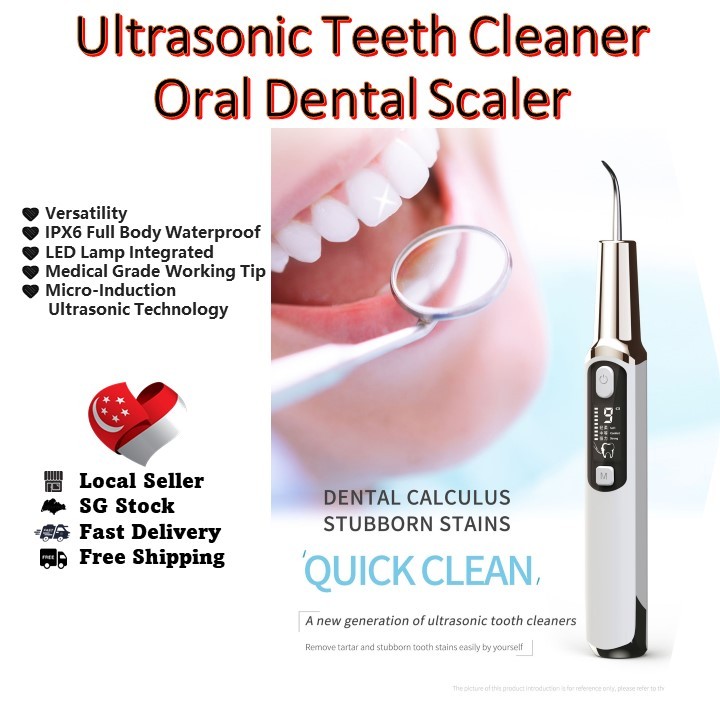 Ultrasonic Teeth Cleaner Oral Dental Scaler Calculus Tartar Remover ...