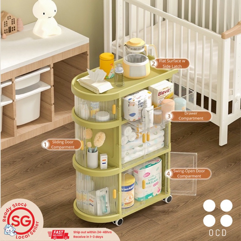 [SG LOCAL STOCK] YUKO Collapsible Nursery Newborn Cart |Baby Care ...