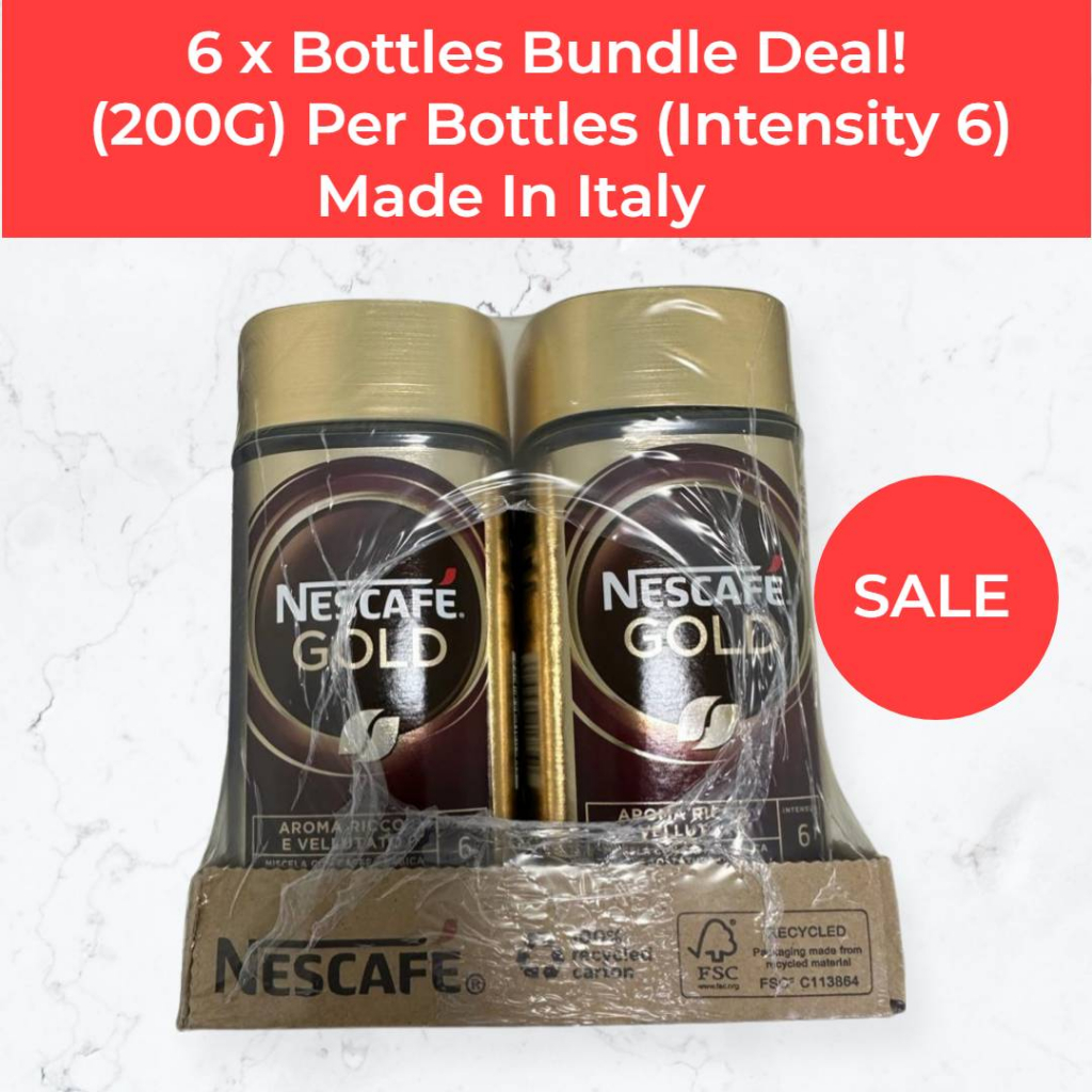 [6 x Bottles Bundle Deal!] Nescafe Gold Blend Instant Soluble Coffee ...
