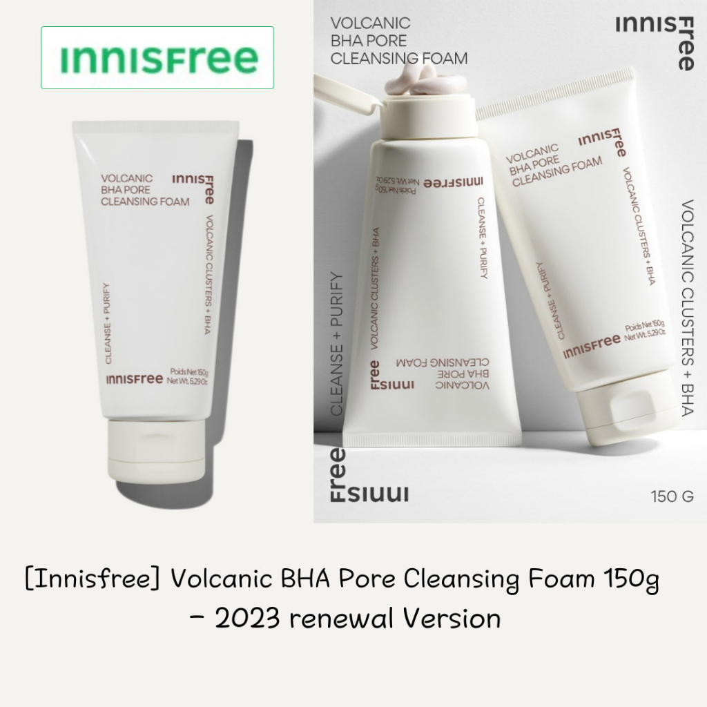 Innisfree Volcanic BHA Pore Cleansing Foam 150g | Shopee Singapore