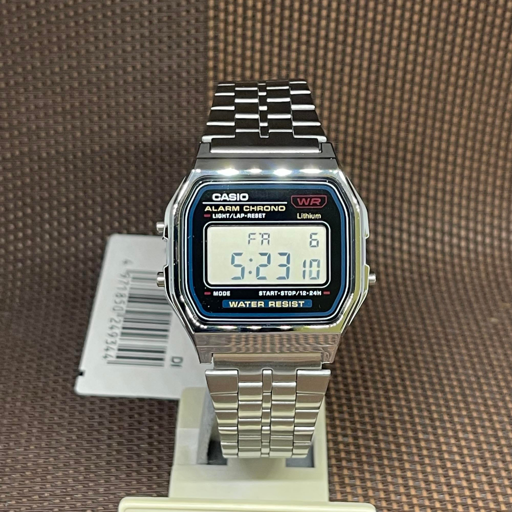 Casio A159WA-N1 Vintage Retro Digital Stainless Steel Watch A159WA ...