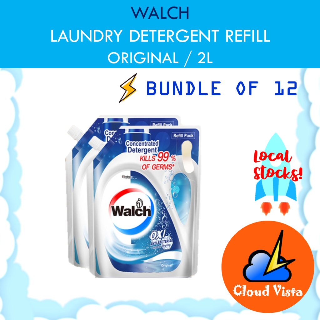 [Bundle of 12] Walch Anti-bacterial Concentrated Laundry Detergent ...