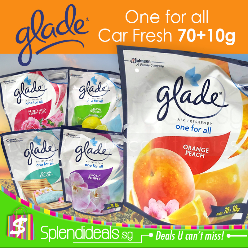 [ SPLENDIDEALS SG ] GLADE AROMA CAR FRESHENER | CAR PERFUME 70g+10g ...