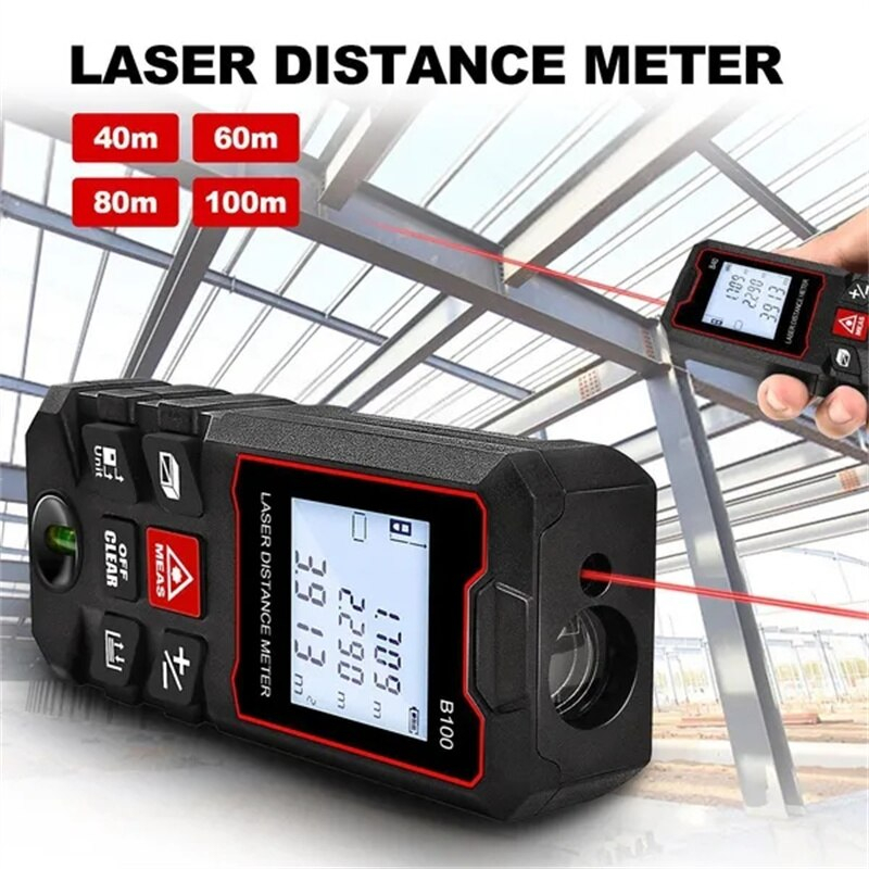 [SG Brand] Laser Distance Meter 80M Rangefinder Tape Range Finder Build ...