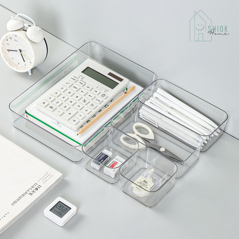 🇸🇬 Ready Stock Clear Transparent Drawer Tray Divider Divided Storage ...