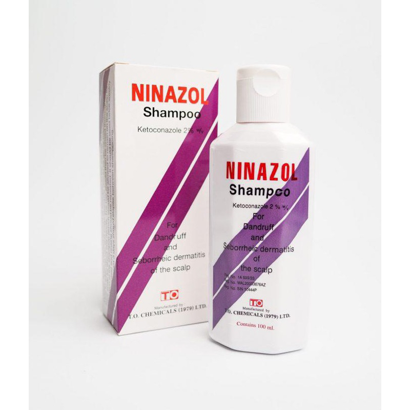 Ninazol Ketoconazole 2% Anti-fungal Shampoo 100ml for treatment of ...