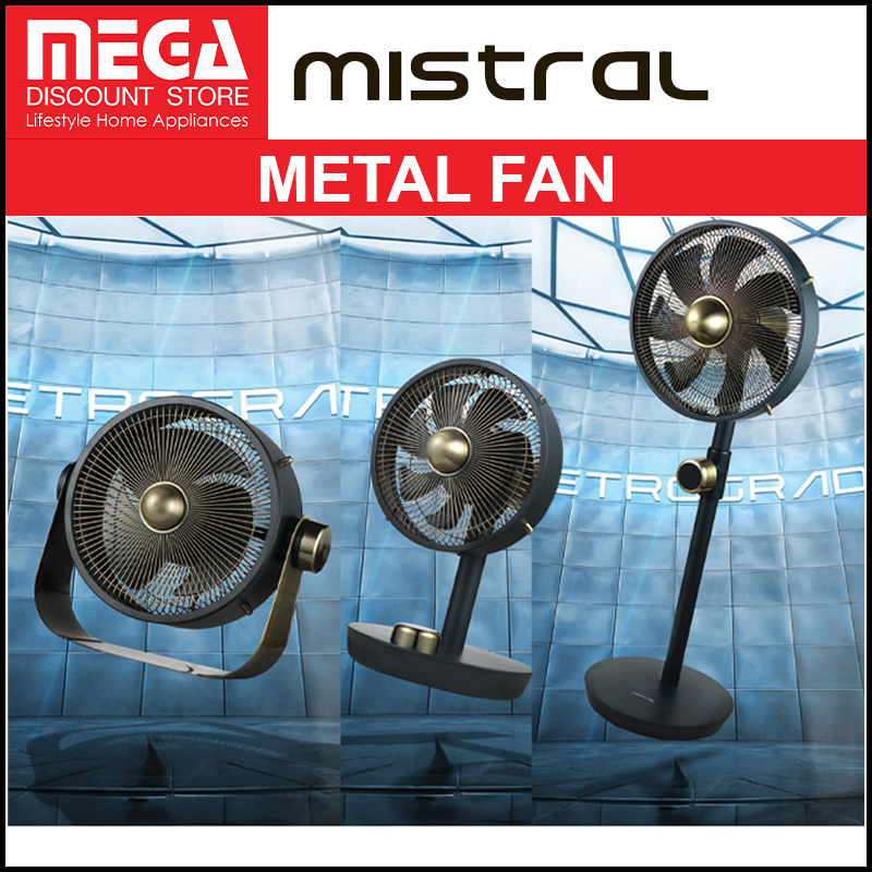 MISTRAL RETROGRADE METAL FAN (MMDF09 / MMTF08K / MMSF12R) | Shopee ...