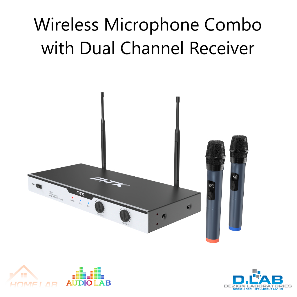 Wireless Microphone Combo with Dual Channel Receiver (TR9177) | Shopee ...