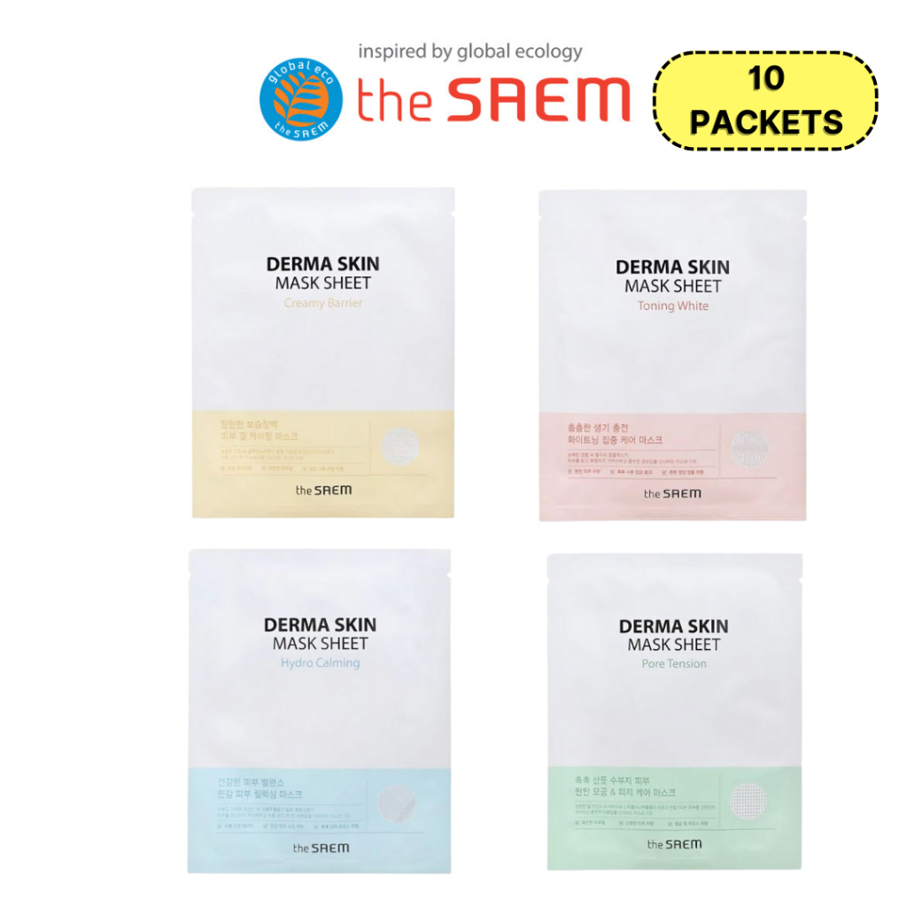 [the SAEM] Derma Skin Mask Sheet (10 Packets) | Shopee Singapore