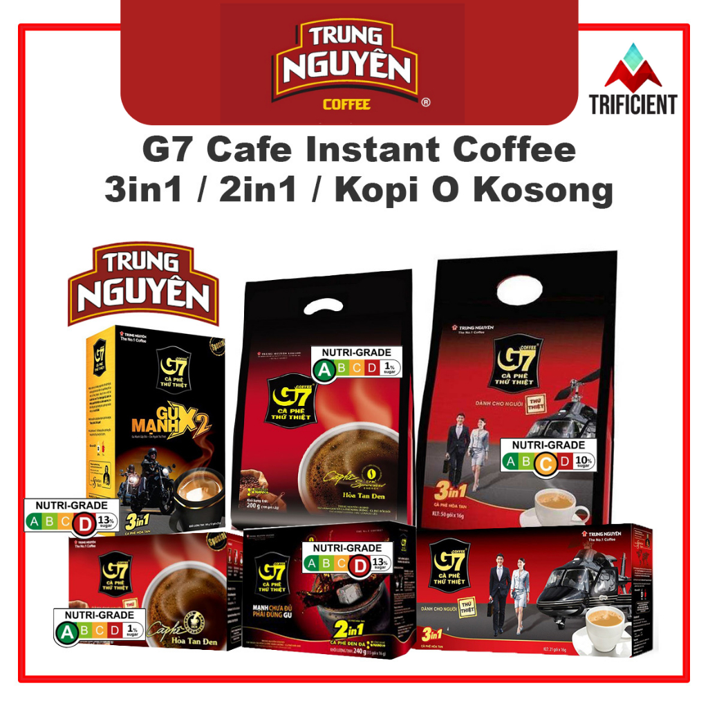 WHOLESALE (SG READY STOCK!) Trung Nguyen G7 Cafe Instant Coffee 3 in 1 ...