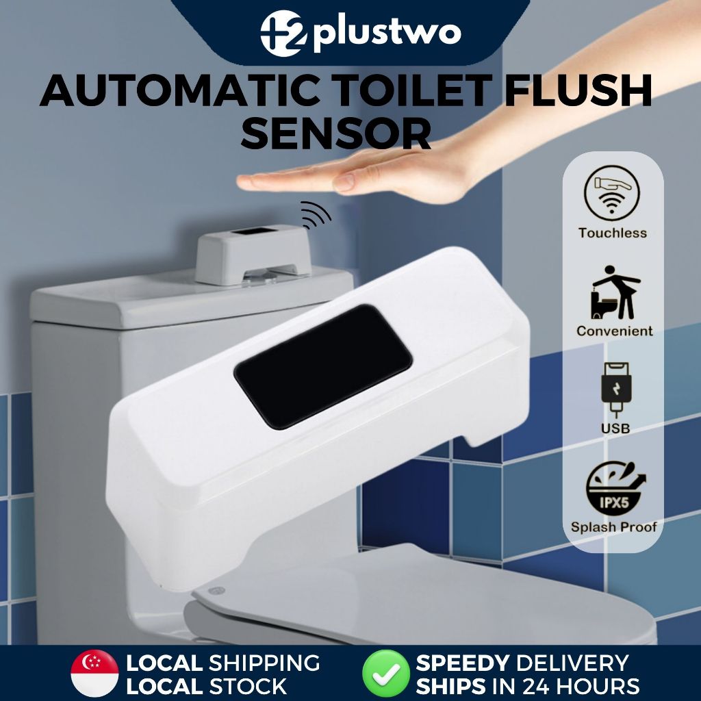 SG📦 Touchless Toilet Flush Sensor Automatic Lavatory Sensor Toilet ...