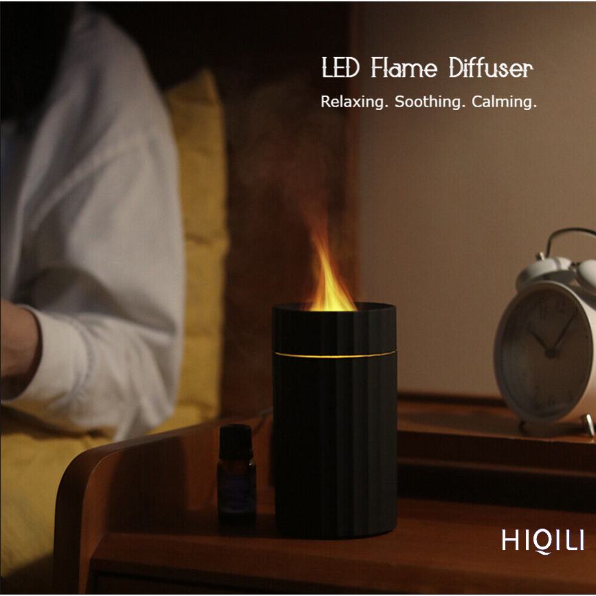 HiQiLi Flame Diffuser Aromatherapy Quiet Humidifier Soothing Essential ...