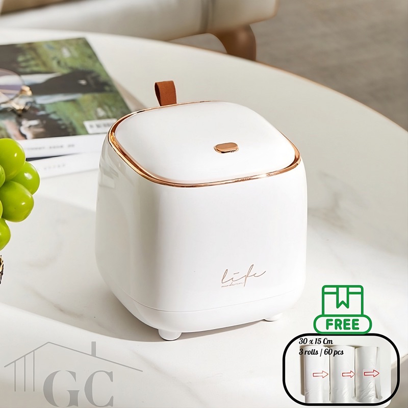 [New Design]Luxury Design Press Type Mini Dustbin Small Rubbish Bin ...