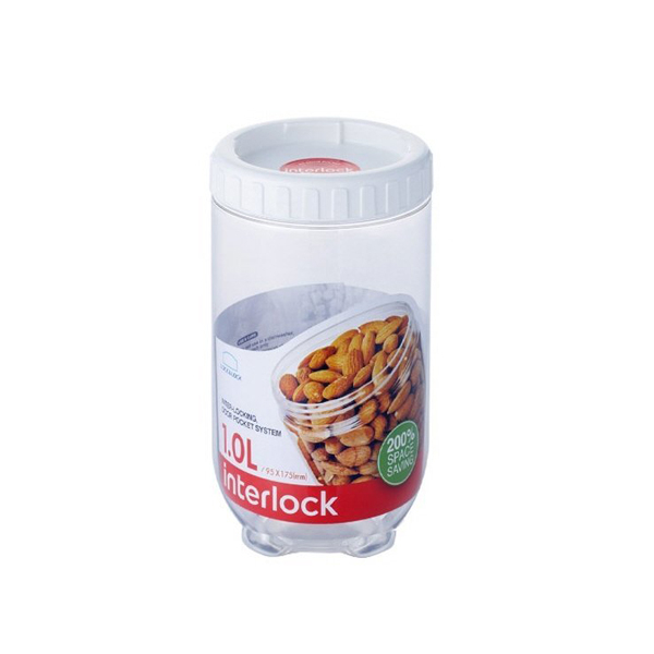LOCKNLOCK Interlock Kitchen Canister 1L Stackable Container | Shopee ...