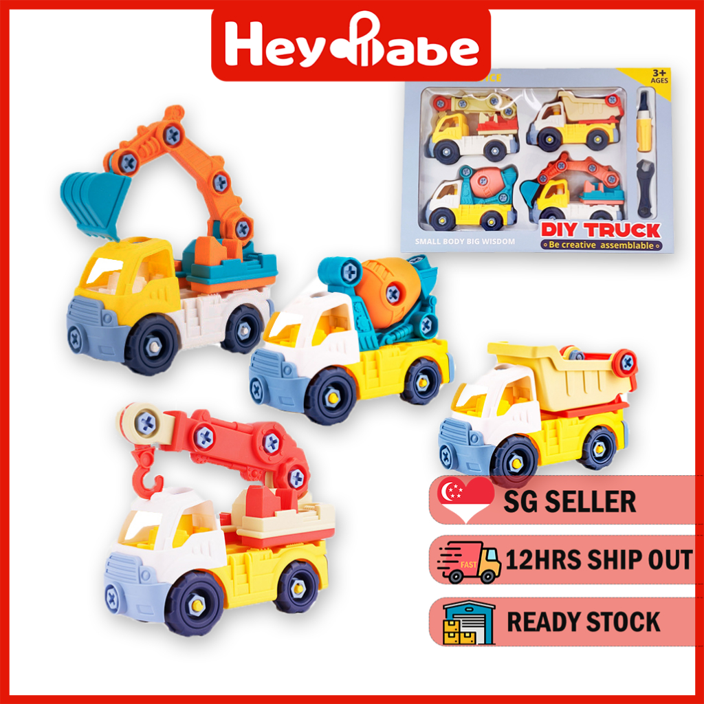 DIY Service Truck,Assemble Car toy.Engineering, construction truck ...