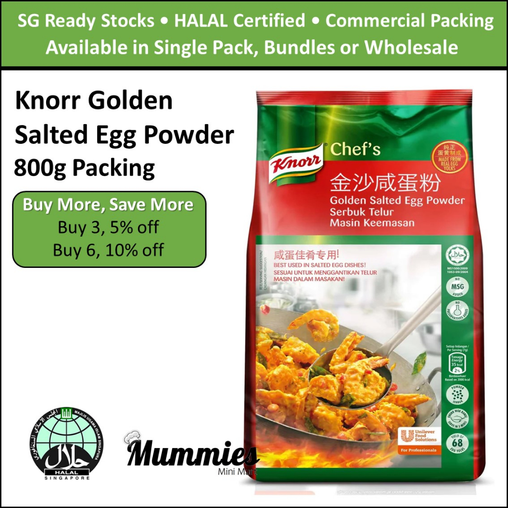 [SG STOCK] Knorr Golden Salted Egg Powder 800g | Instant Ready Made ...