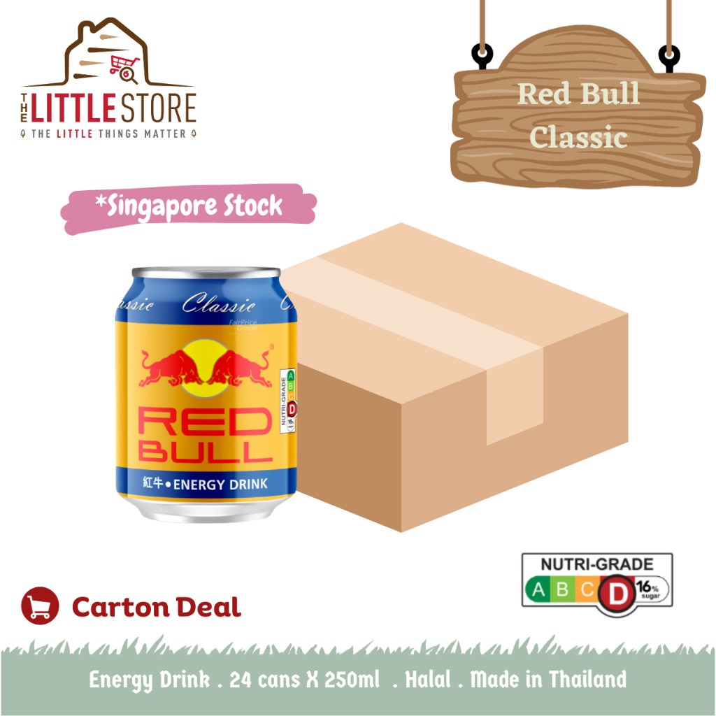 [Carton Deal] Red Bull Classic Energy Drink 24 cans X 250ml - Local ...