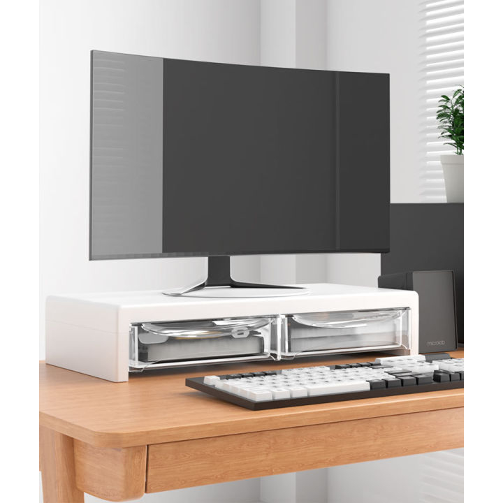 SG Stock - Ergonomic Desktop Riser with drawers | Monitor Stand ...