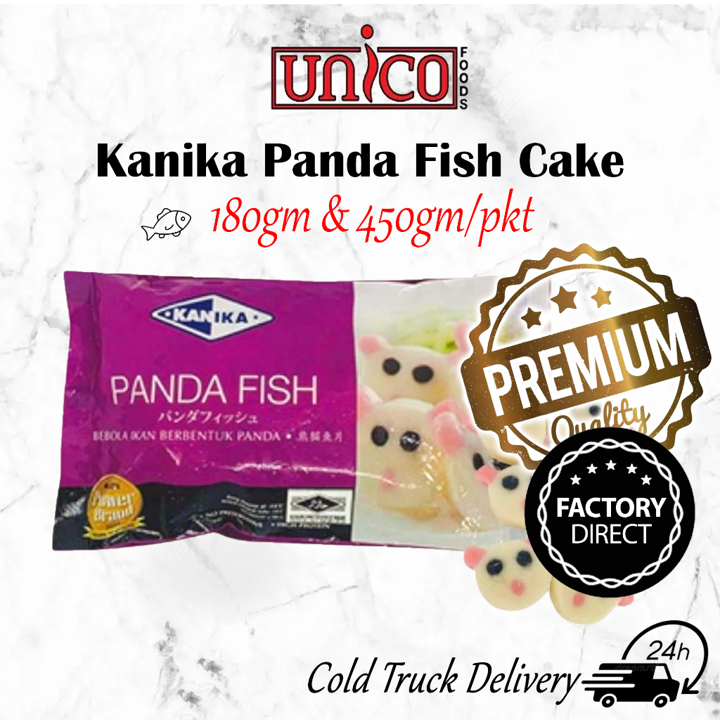 [UNICOFOODS] Kanika Panda Fish Cake (180gm/450gm) Halal | 熊猫鱼饼 | Shopee ...