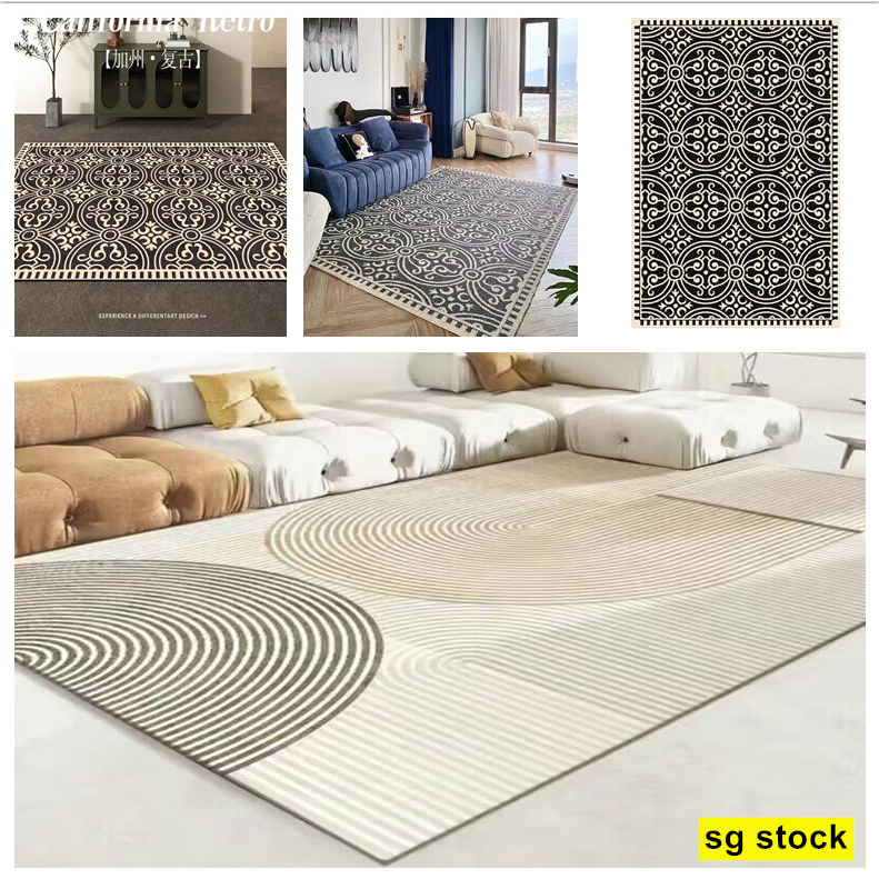 LOCAL Stock*80-400CM Carpet Nordic Geometric Carpet living Room Bed ...