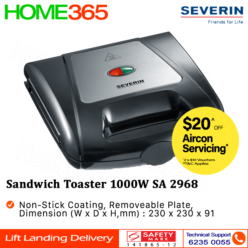 Severin Sandwich Toaster 1000W SA 2968 | Shopee Singapore