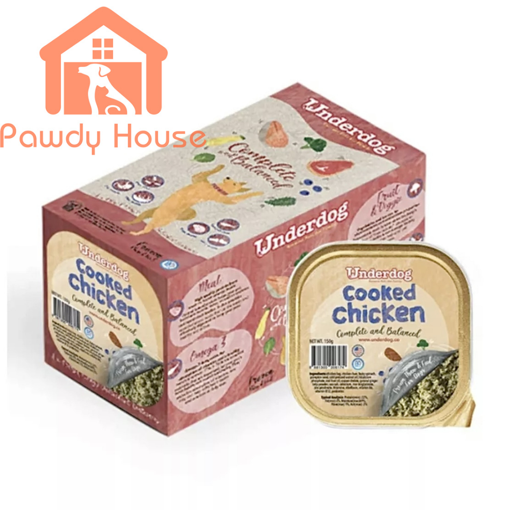 UNDERDOG Cooked Fresh Frozen Dog Food 1.2kg Pork Salmon Kangaroo ...