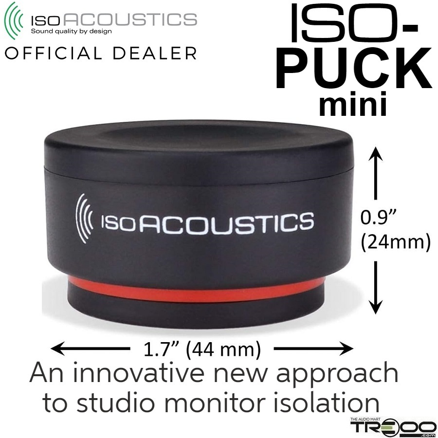IsoAcoustics ISO-PUCK mini Desktop/Floor Acoustic Isolators (8 units ...