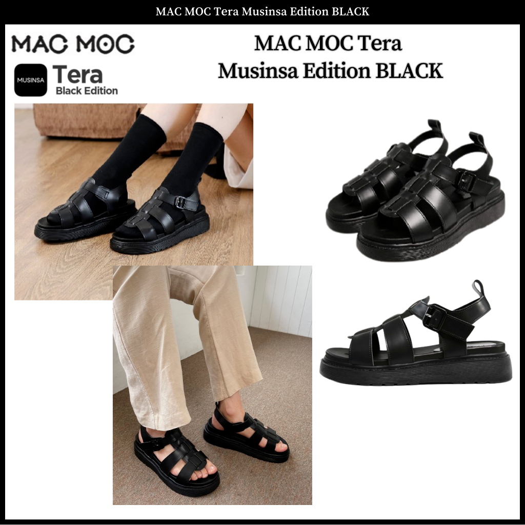 MAC MOC Tera Musinsa Edition sandal BLACK | Shopee Singapore