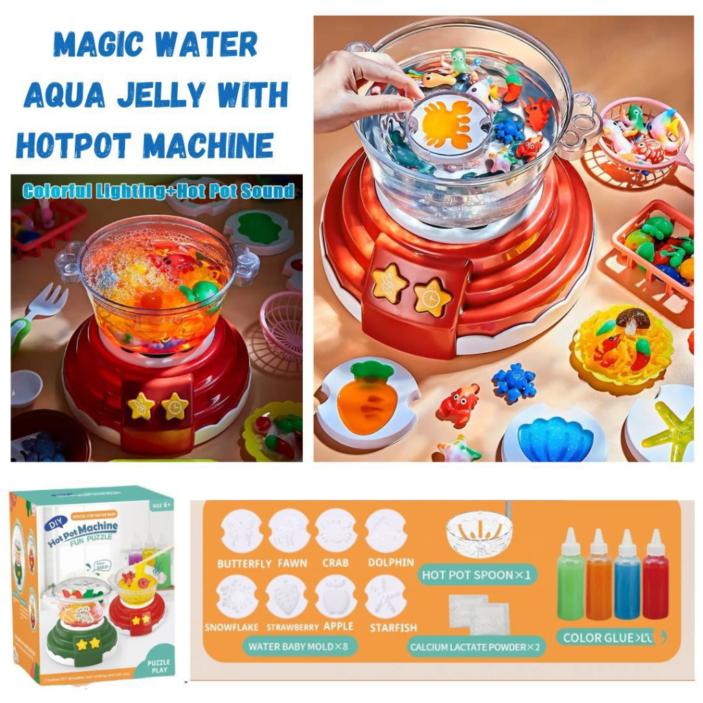 [SG Seller]Magic Water elf aqua jelly Magical Waterscape Hot Pot toys ...