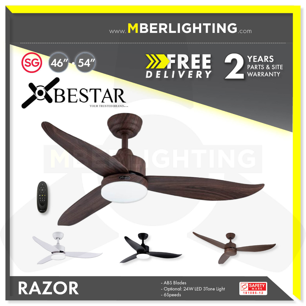 [Real reviews] BESTAR Razor 46/54inch Smart Ceiling Fan with Remote ...