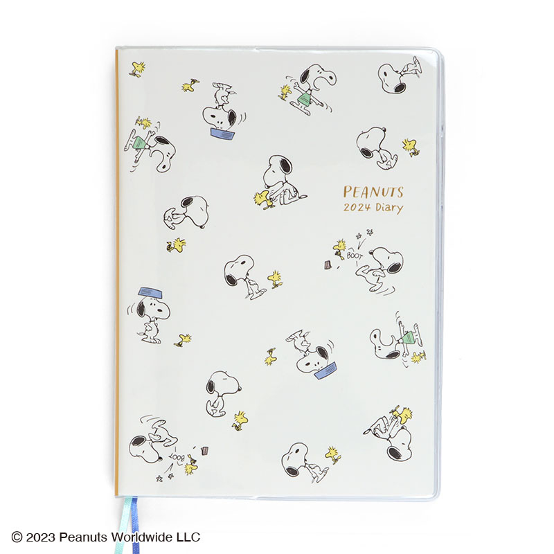 Peanuts Snoopy B6 Diary Notebook 2024 Snoopy Monthly And Weekly Planner
