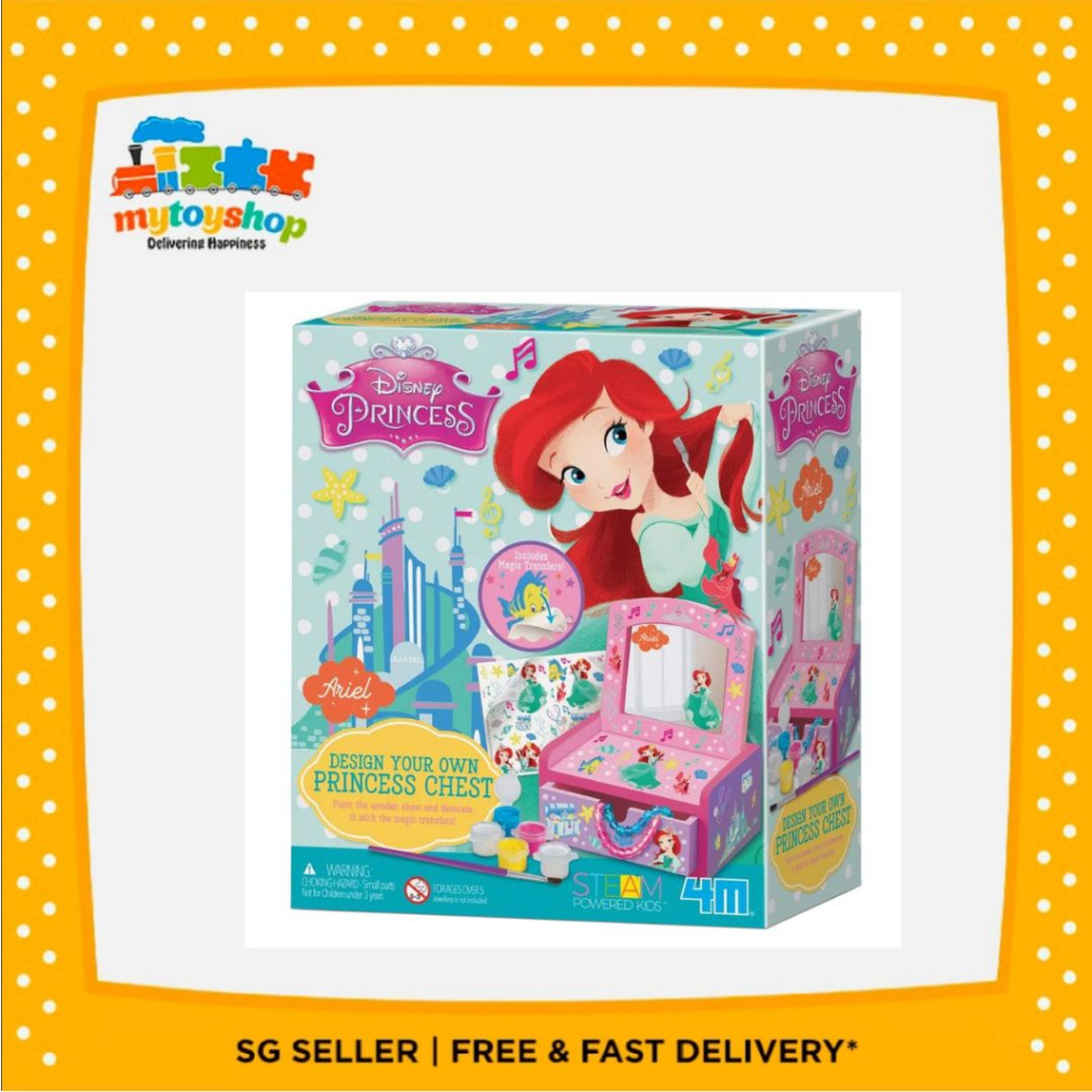 4M Disney Design Your Own Princess Chest - Ariel | Shopee Singapore
