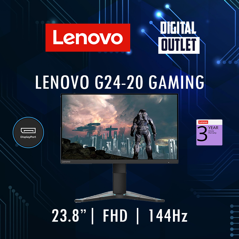 [DIGITAL OUTLET] LENOVO G24-20 GAMING MONITOR - 23.8" INCH FHD SCREEN ...