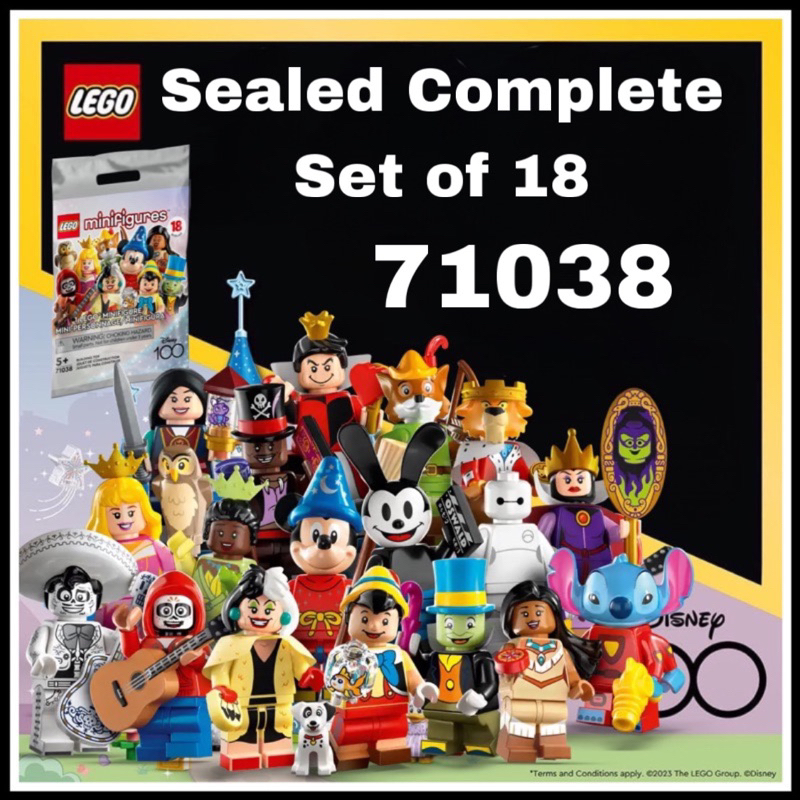 LEGO 71038 Disney Series 3 Complete Set of 18 | Shopee Singapore