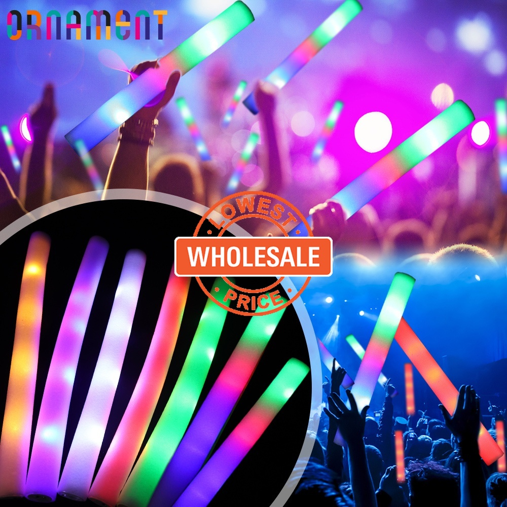 🎉SG Stock 2025 Party Glow Stick Foam Light Stick Concert Colorful LED ...