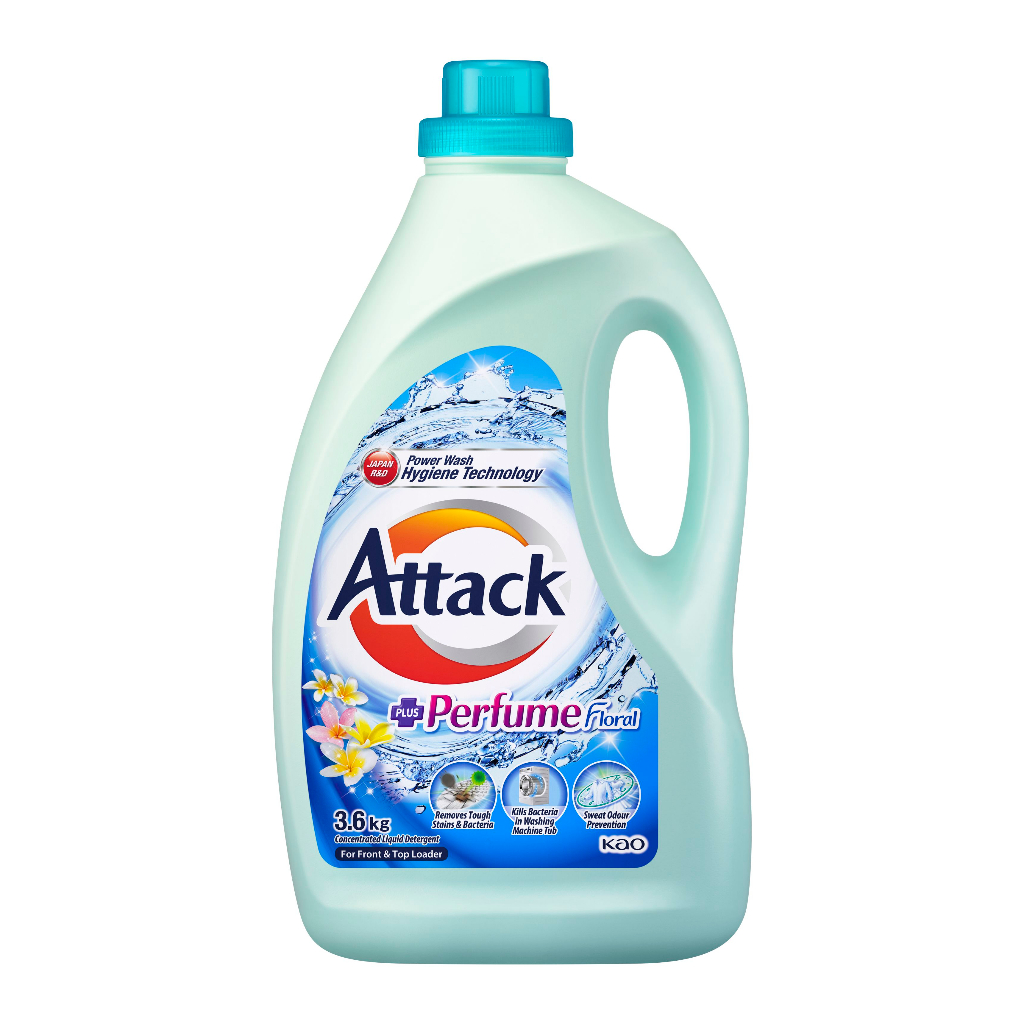 Attack Perfume Floral Liquid Laundry Detergent 3.6KG | Shopee Singapore