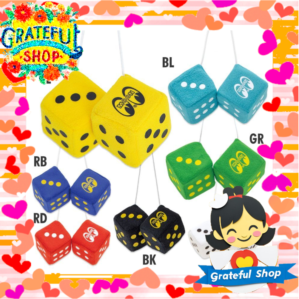 MOONEYES MOON Fuzzy Dice [ MG878 ] [Direct from Japan] | Shopee Singapore
