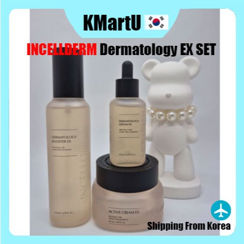 INCELLDERM Dermatology EX SET/ 3IN1 Peak skin regeneration 3-Item Set/ Dermatology Booster EX ...