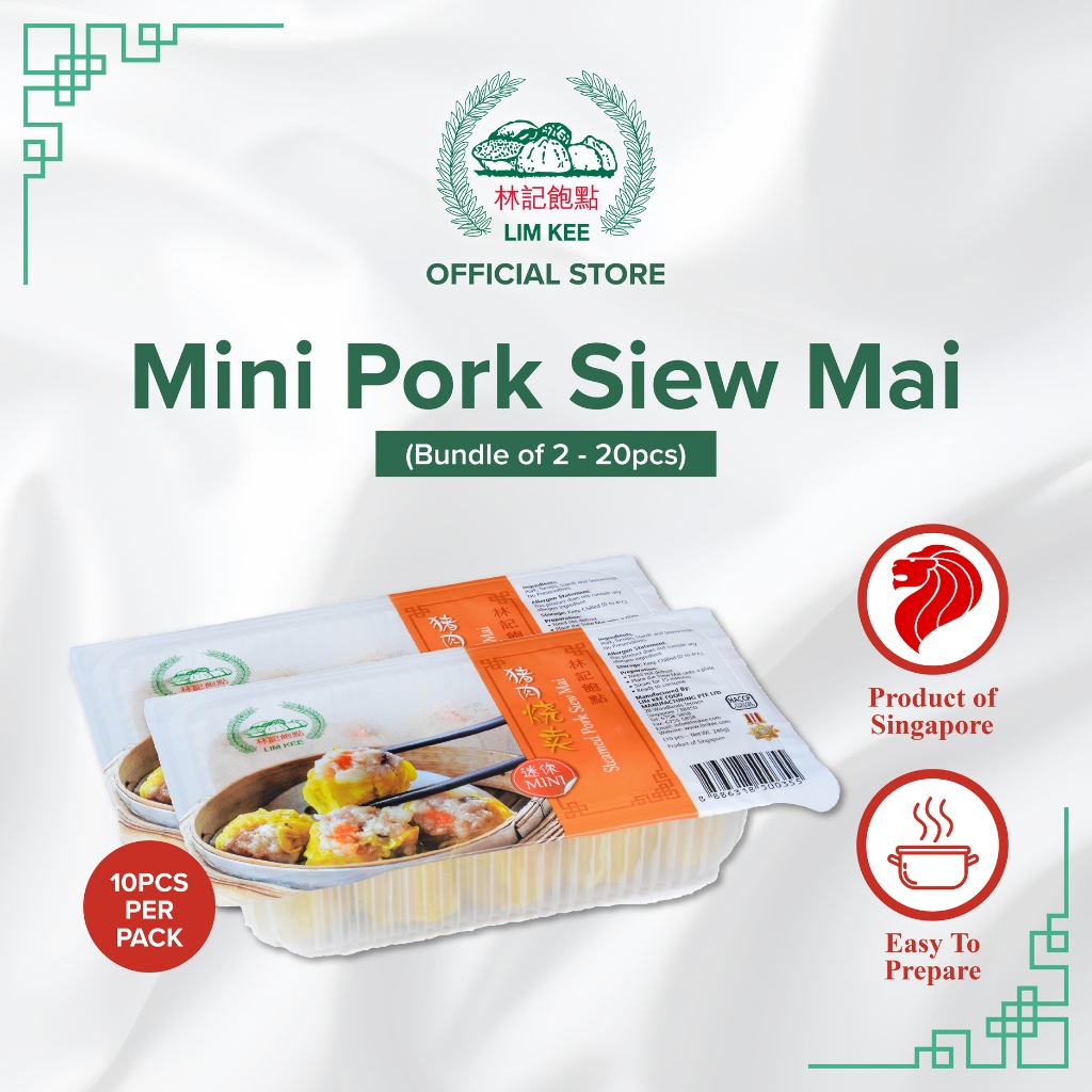 Lim Kee - Mini Pork Siew Mai (Bundle of 2 - 20pcs) | Shopee Singapore